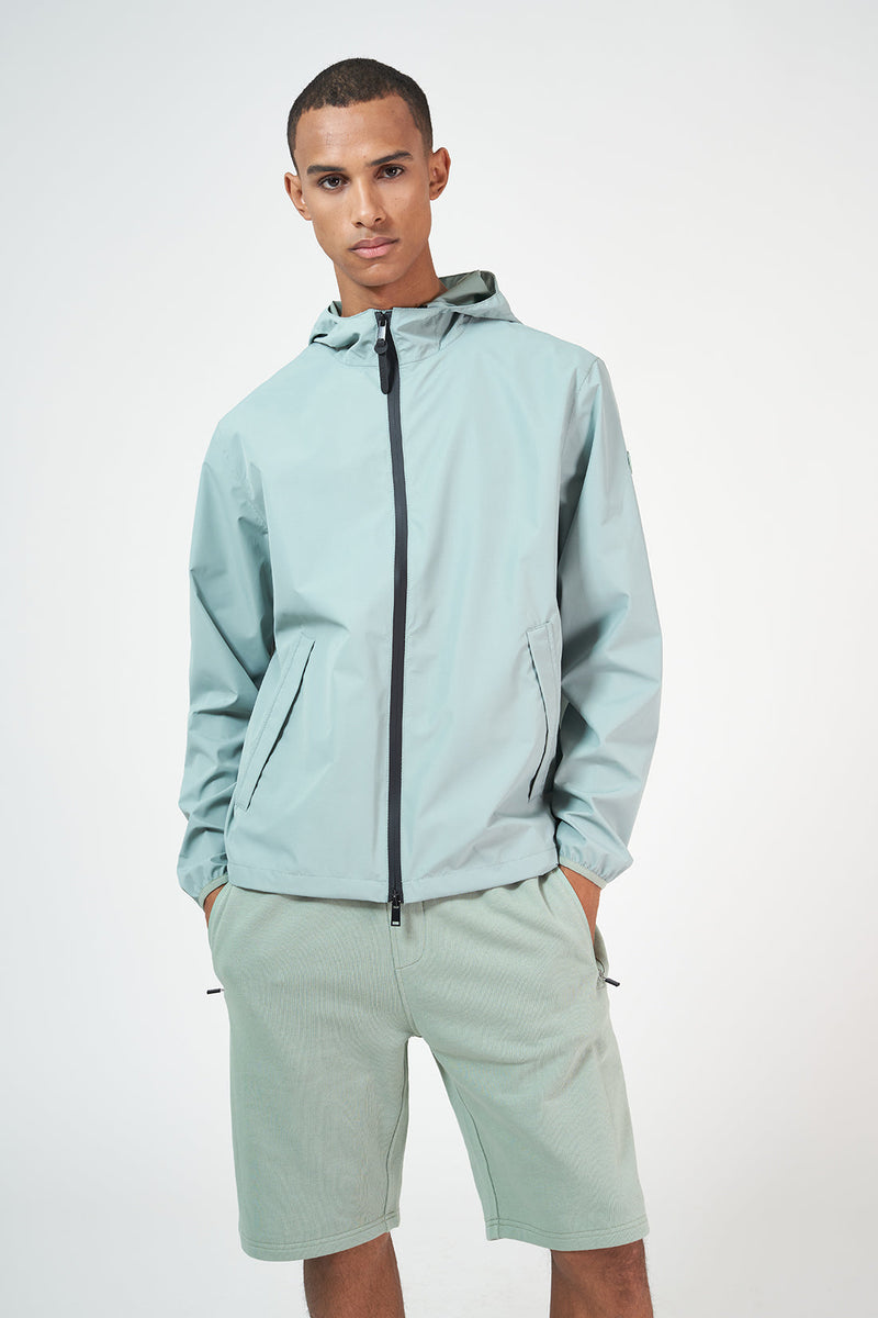 Liutis Men's Waterproof Jacket. Recycled fabric. Green – Tantä Rainwear